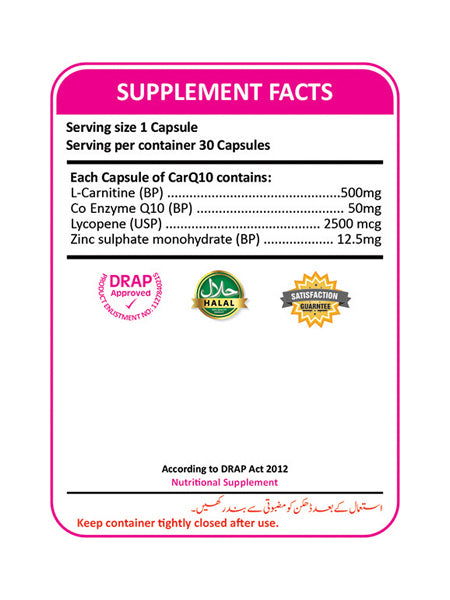 Buy Online CarQ10 | Nurture Pharma